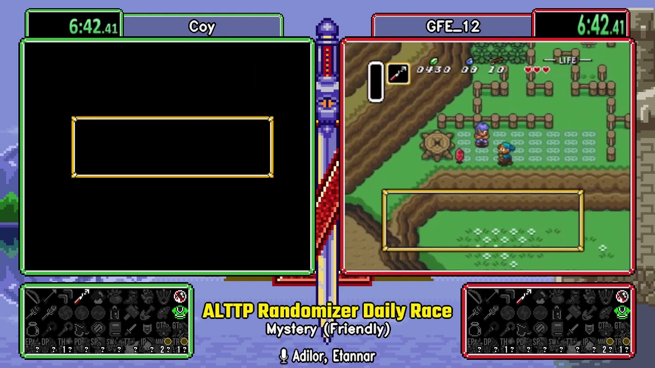 Mystery (Friendly) Sept 07 2020. ALTTP Randomizer Daily Race - YouTube