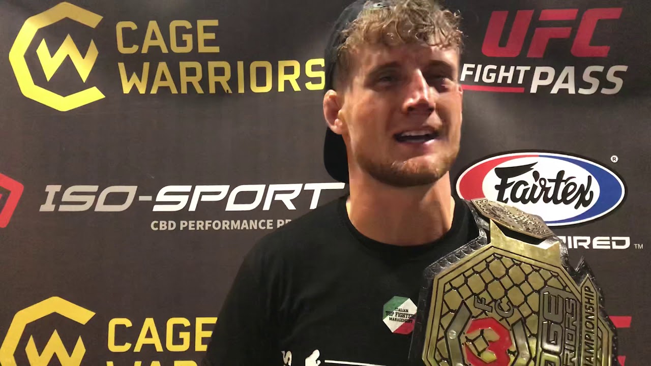 ROSS HOUSTON TALKS BECOMING THE NEW WELTERWEIGHT CAGEWARRIORS CHAMPION ...