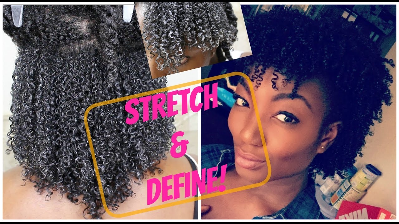 Natural Hair| How to achieve a STRETCHED & DEFINED Wash 'n Go! - YouTube