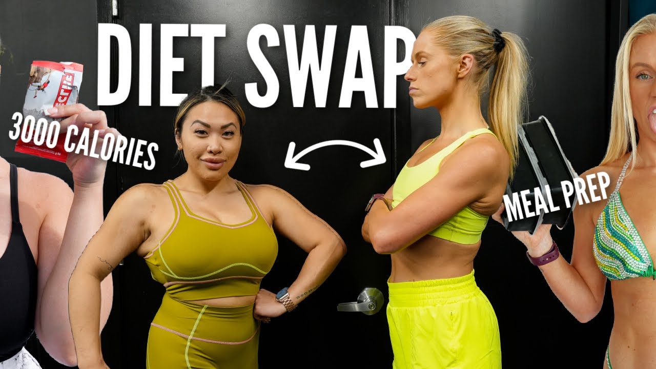 BODYBUILDER vs RUNNER We Swap Diets Workouts & Outfits - YouTube