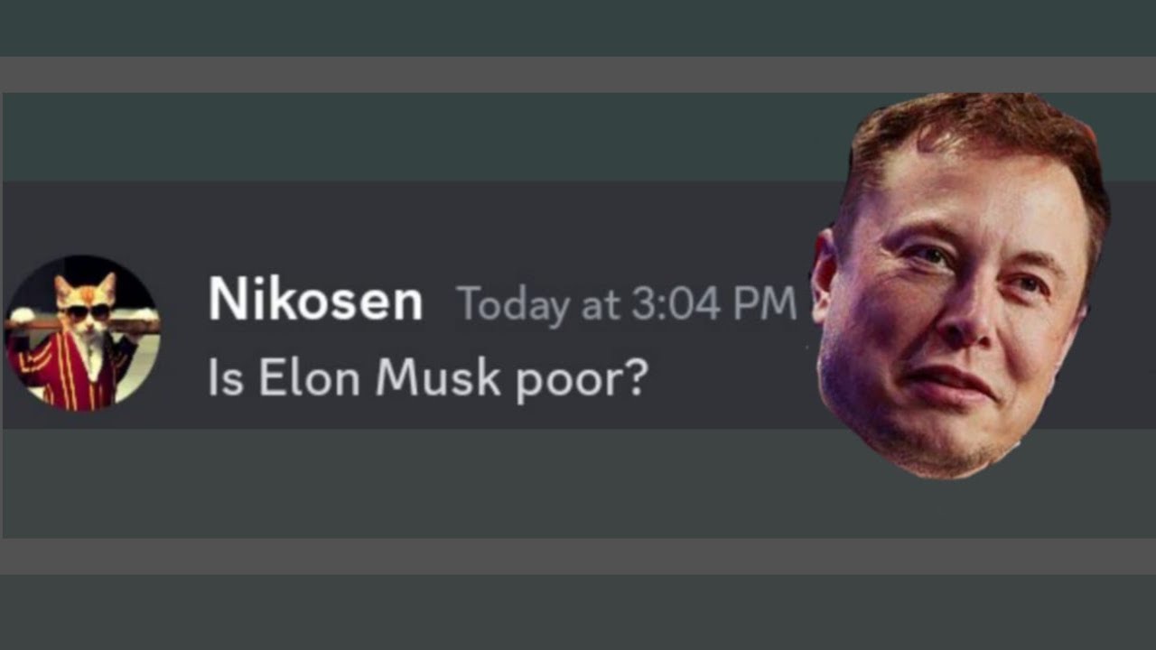 what happens when Elon musk is poor by cat - YouTube