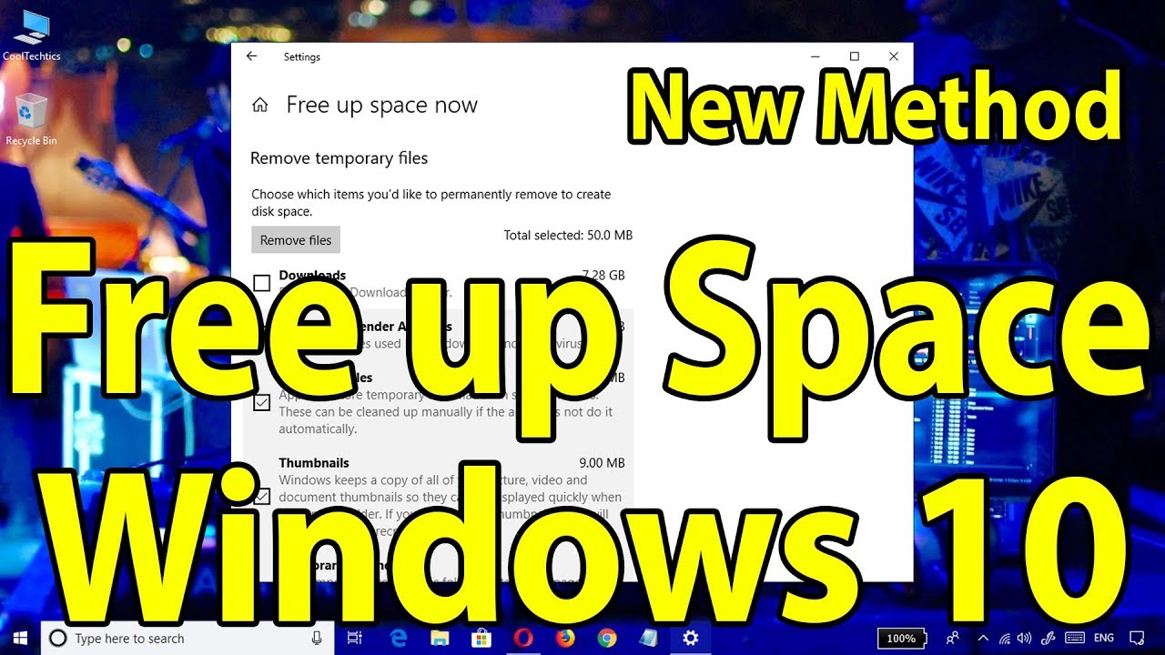 🔥Free up drive space in Windows 10 || New Way to free up Space on ...