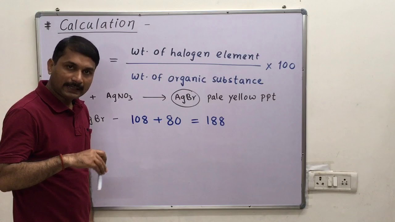 Estimation Of Halogens [ Cl, Br , l ] By Carius Method [ Quantitative ...