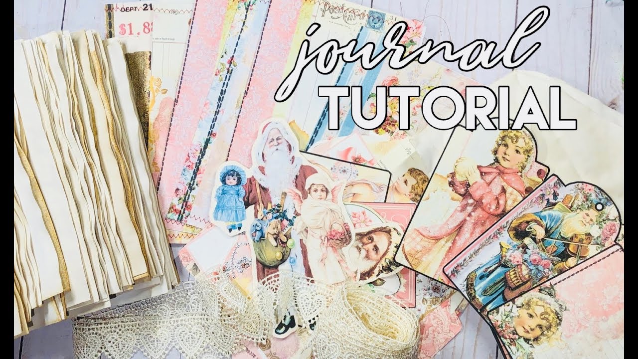 Making a Christmas Journal - Full Tutorial - YouTube