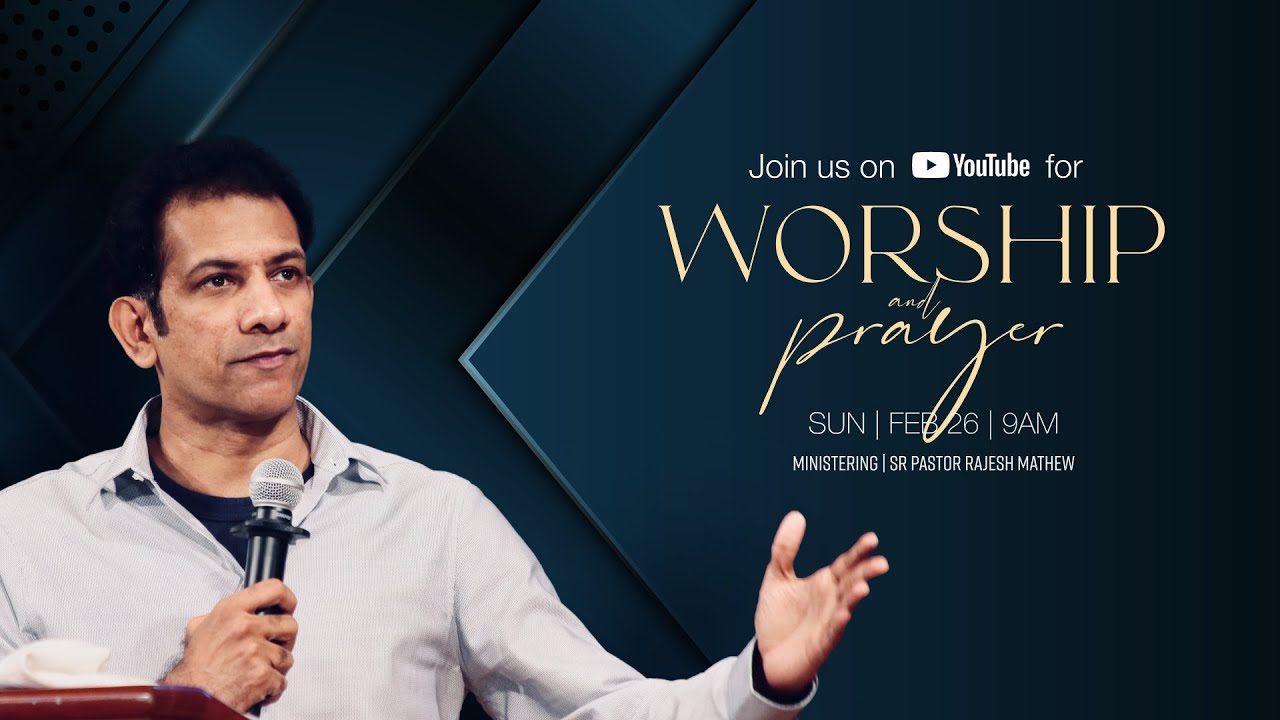 Pastor Rajesh Mathew | Sunday Service Live | Joshua Generation ...