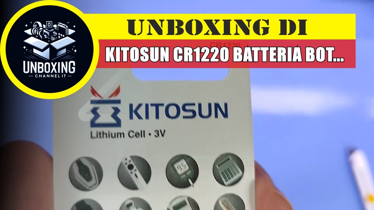 Kitosun CR1220 Batteria Bottone al Litio 3V - YouTube