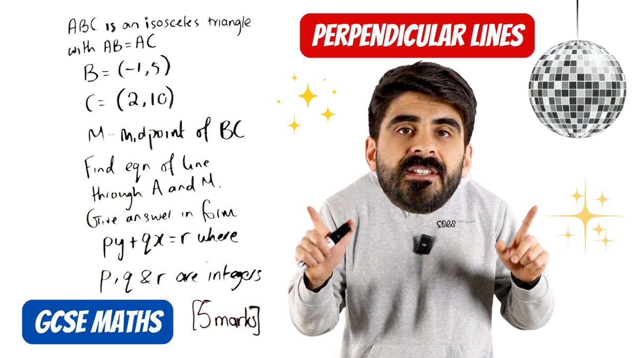 Try This PERPENDICULAR LINES Question With Me | GCSE Maths - YouTube