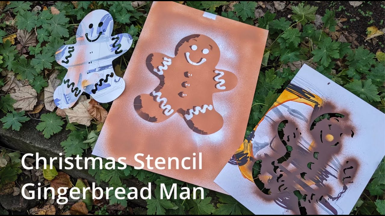 Gingerbread Man Stencil - YouTube
