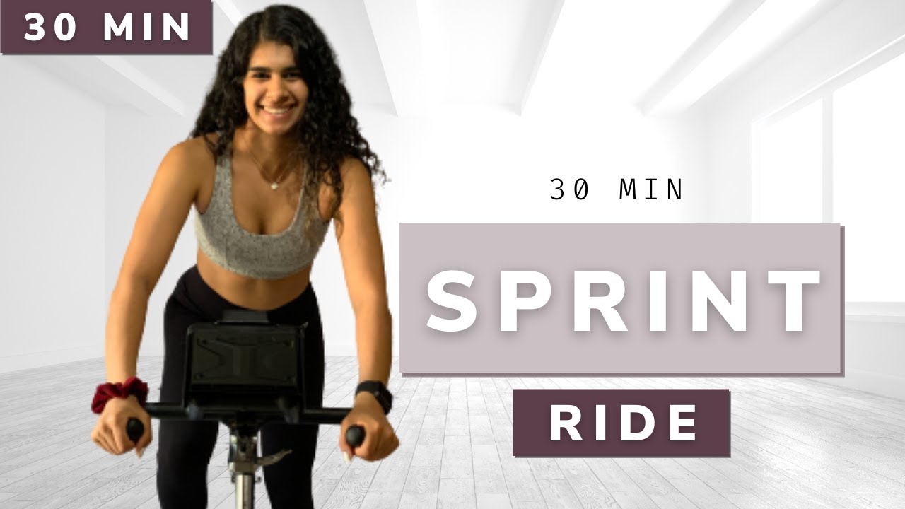 30 Minute High Intensity Sprinting Interval Ride | Indoor Cycling ...