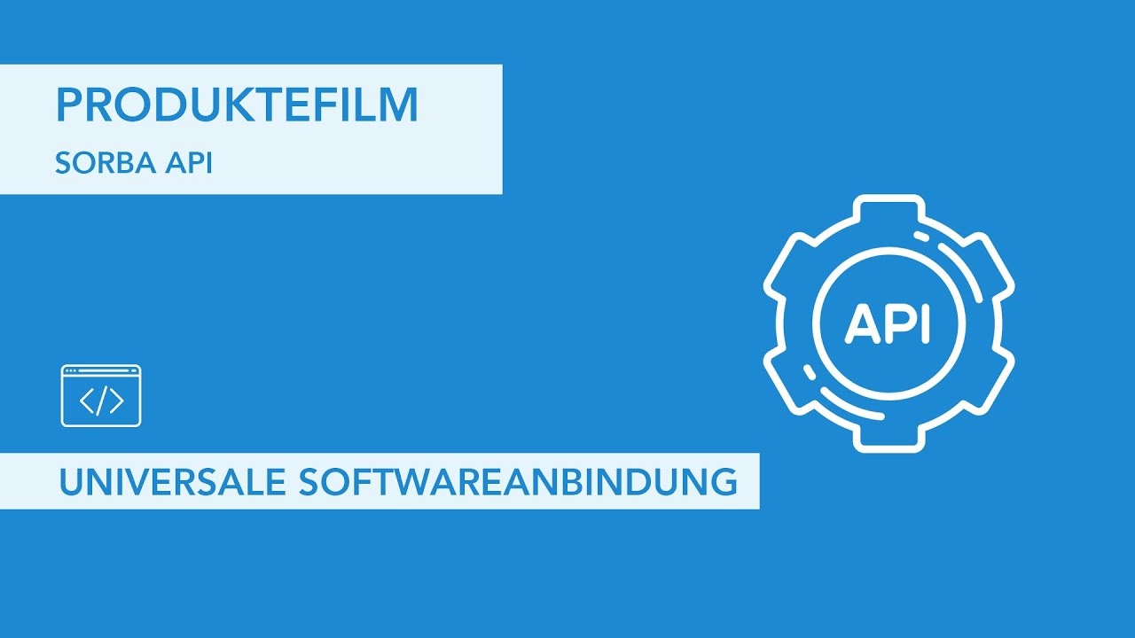 SORBA API | Unkomplizierte Integration von Software - YouTube