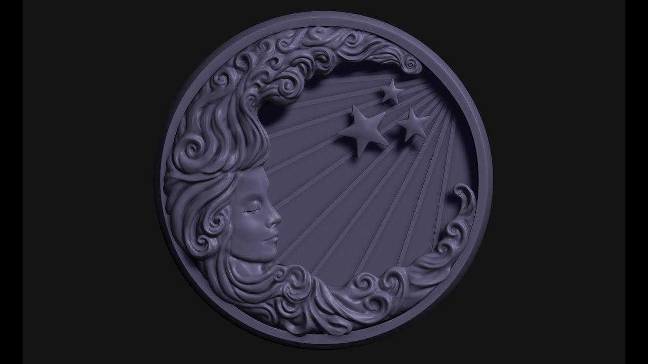 Equilibrium: The Moon (Zbrush Timelapse) - YouTube