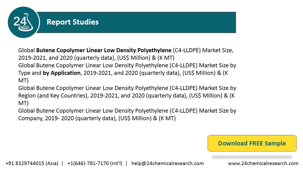 Butene Copolymer Linear Low Density Polyethylene C4 LLDPE Market ...