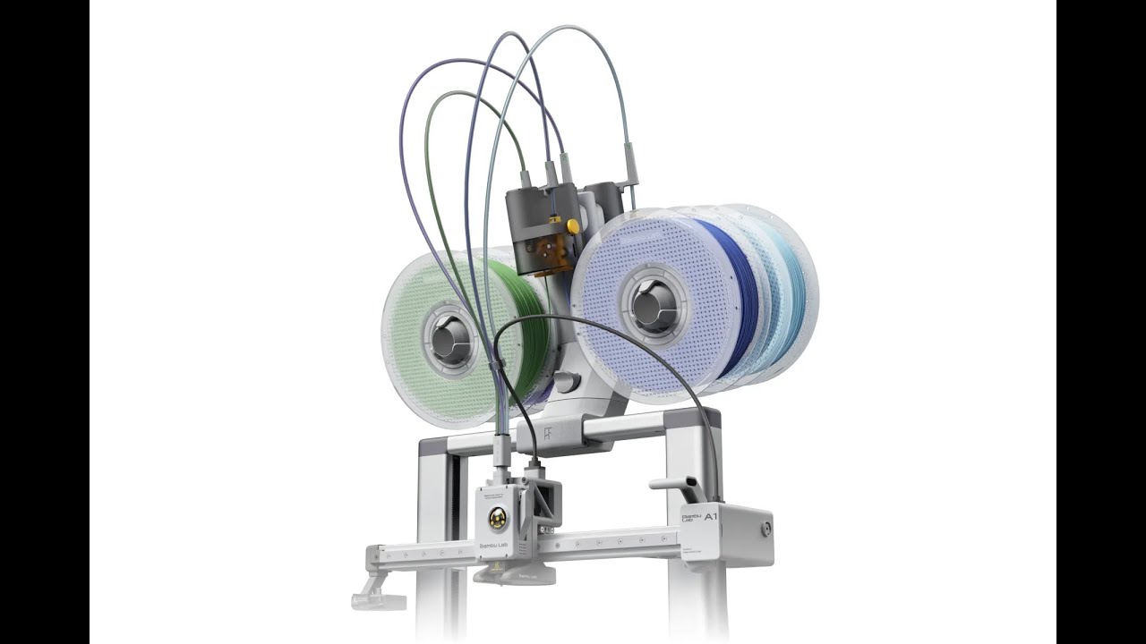 AMS lite Top Mount for Bambu Lab A1 - YouTube