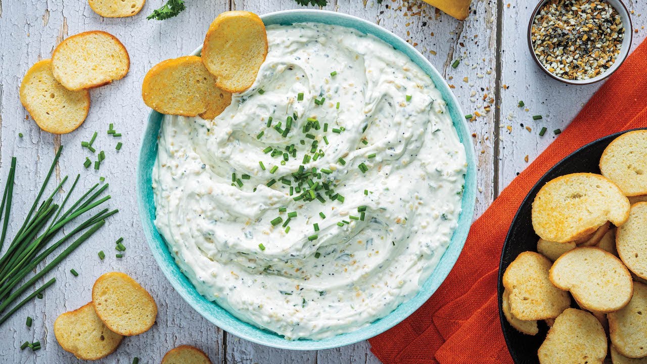 How to Make Everything Bagel Dip - YouTube