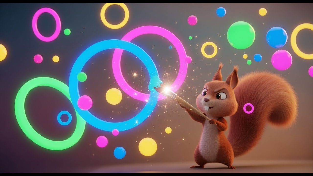 La ardilla que pintaba círculos | Colección de Canciones y Rimas ...