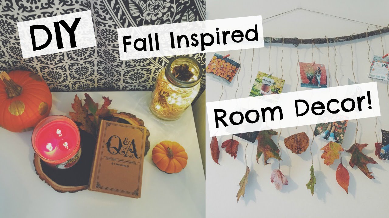 Easy DIY Fall Inspired Room Decor! - YouTube