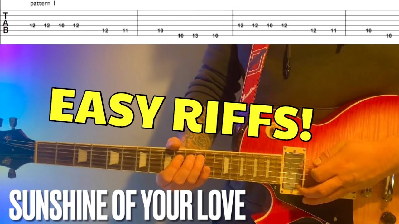 3 EASY “Different” BEGINNER Riffs You Should Learn First With Tabs ...