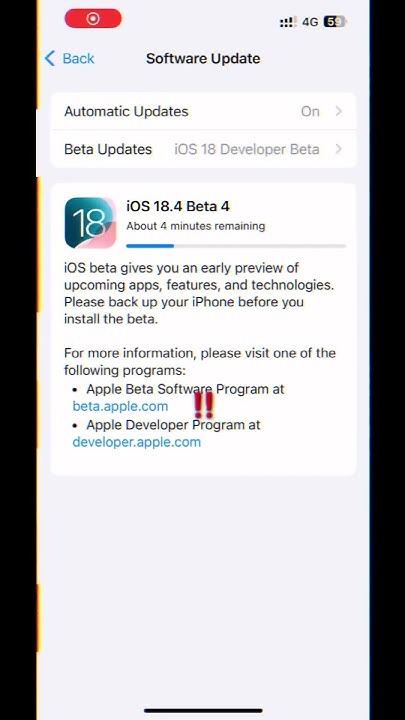 Ios 18.4 beta4 🍎 #apple #ios #ios18 #usa - YouTube