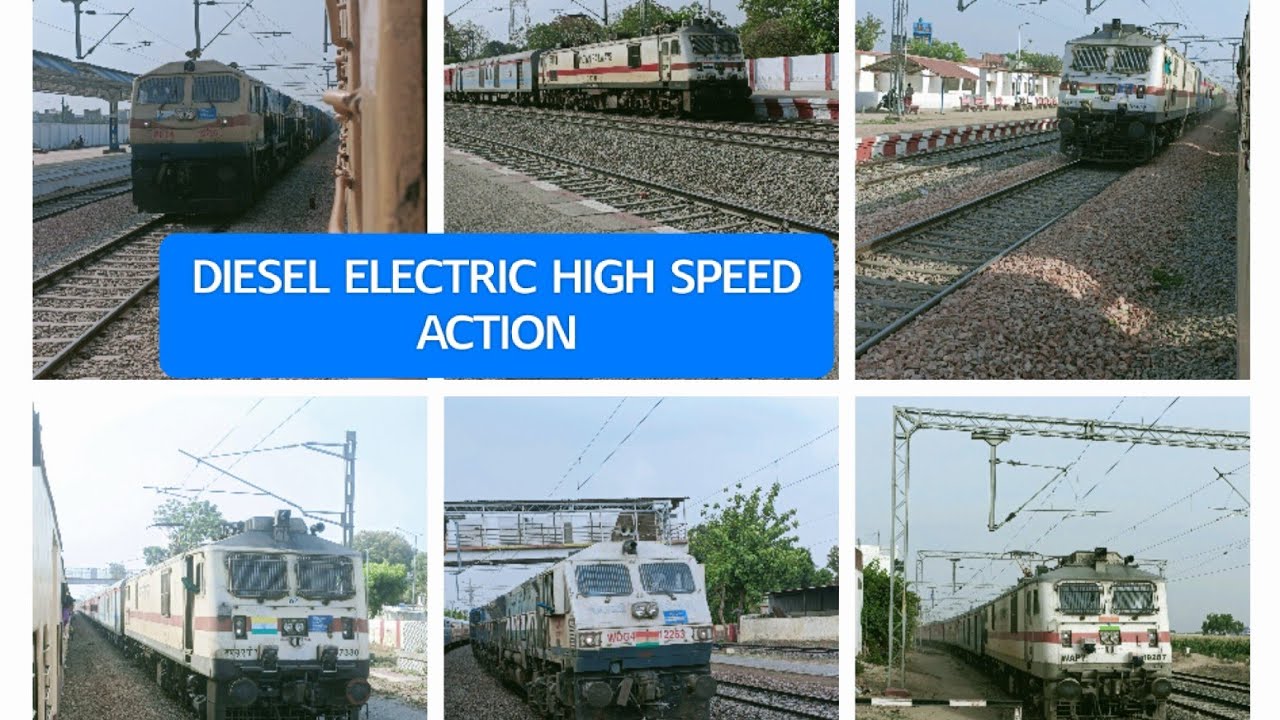 LATEST HIGH SPEED ACTION DIESEL + ELECTRIC | PASSENGER + EXPRESS + SF ...