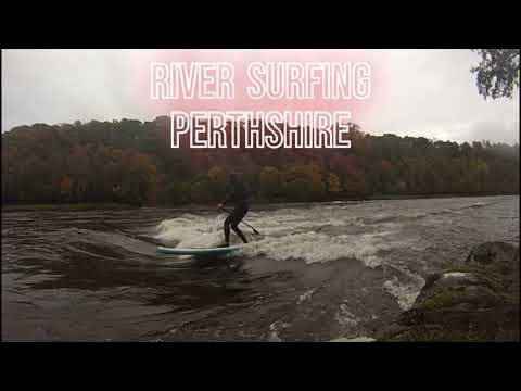 River Surfing on the River Tay. Scottish Inland Surfing - YouTube