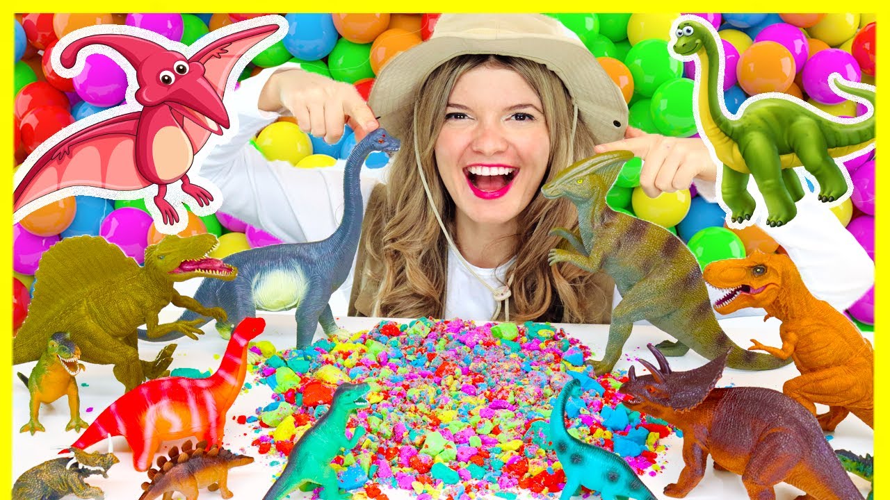 Dinosaurs for Kids: Learn Dinosaur Names with Dinosaur Toys and Kinetic ...