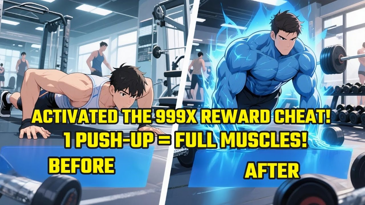 Activated the 999x Reward Cheat! One Push-up = FULL MUSCLES!1 Skill ...