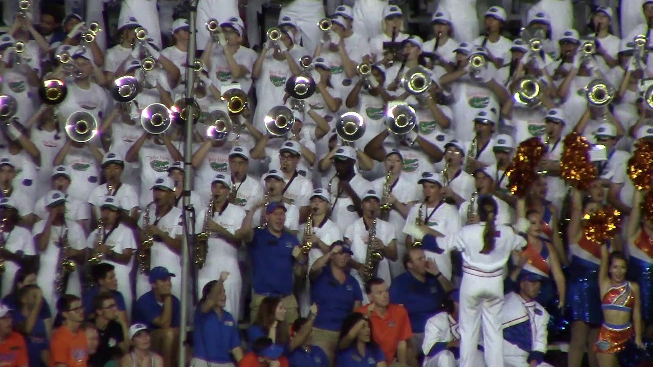 UF Gator Marching Band 09/08/18 - Stands 2nd Half - YouTube