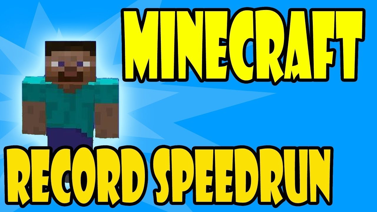 The new fastest world record for Minecraft (Totally not fake) - YouTube