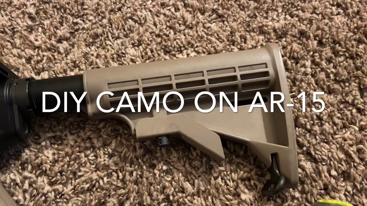 DIY Camo on AR-15 - YouTube
