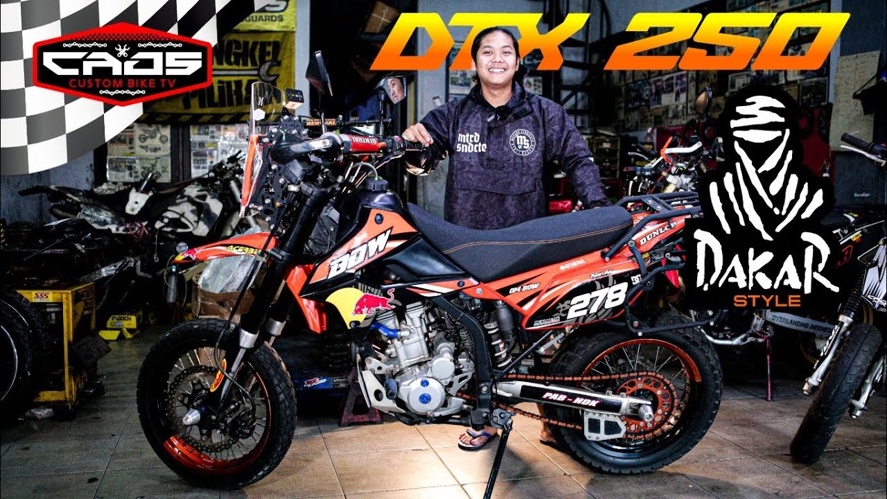 Kawasaki DTX 250 DAKAR STYLE - YouTube