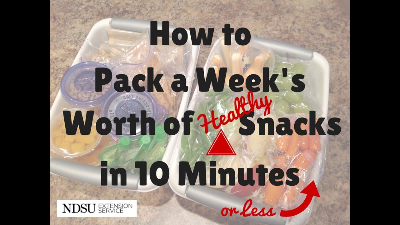 How to Pack a Week's Worth of Healthy Snacks in 10 Minutes - YouTube