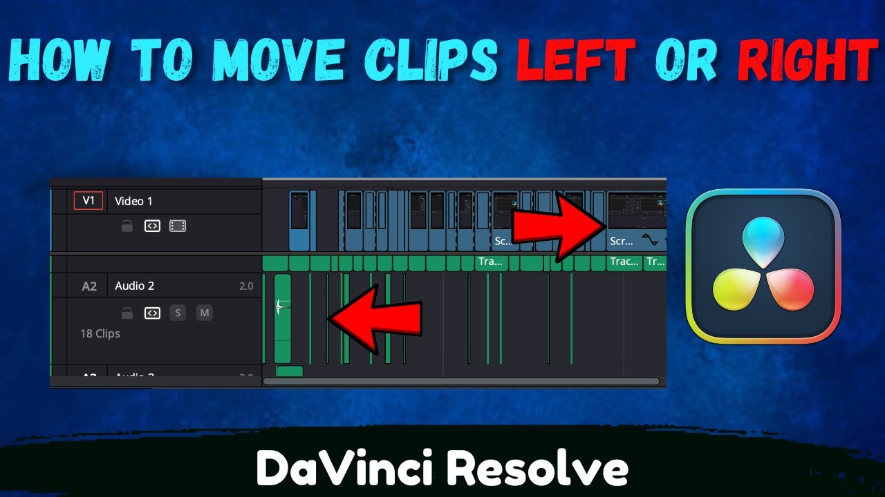 How to Move Clips Left or Right In Davinci Resolve 🤔🤯 | Mr QueenSon ...