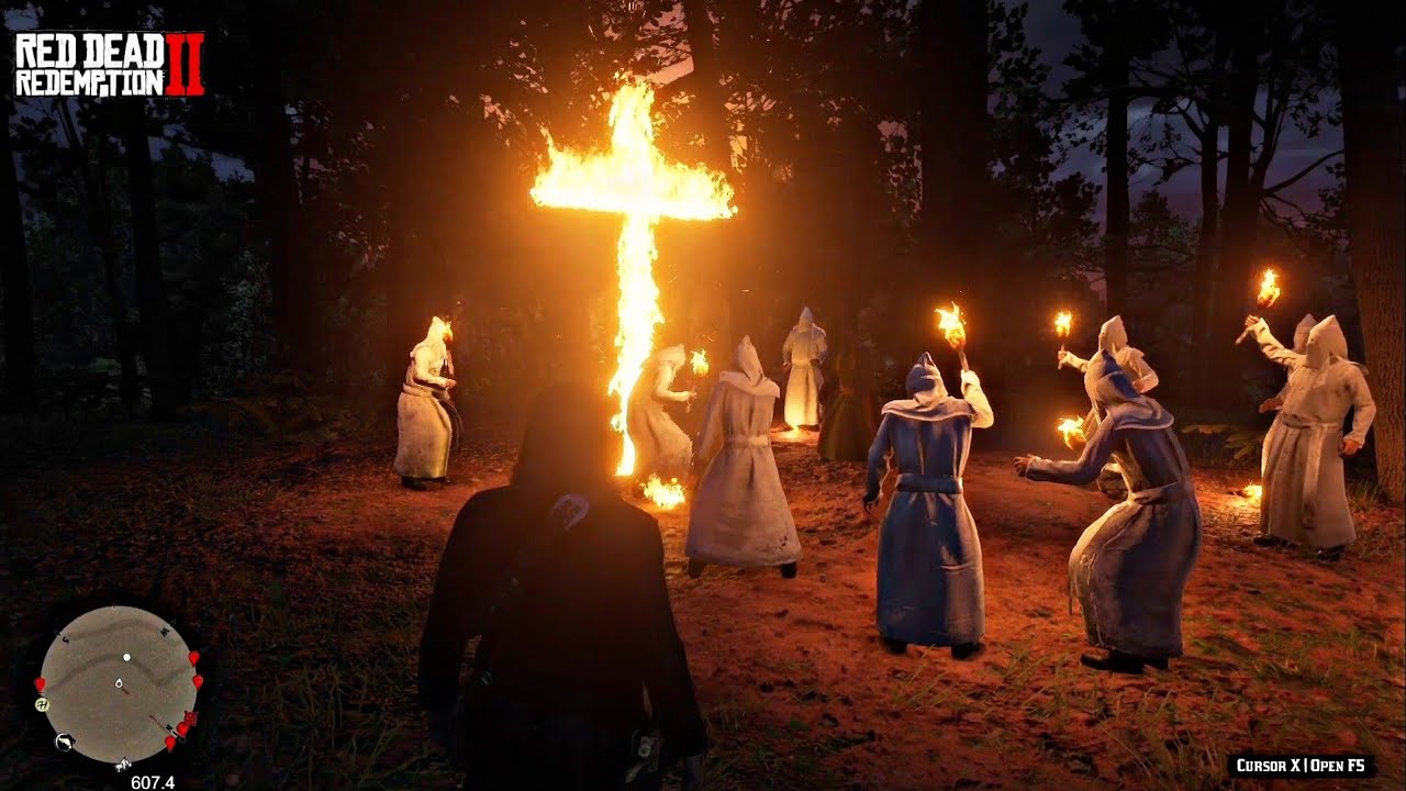 RDR2-The KKK (ku klux klan) Clan Members Both Funny Scenes And Boss ...