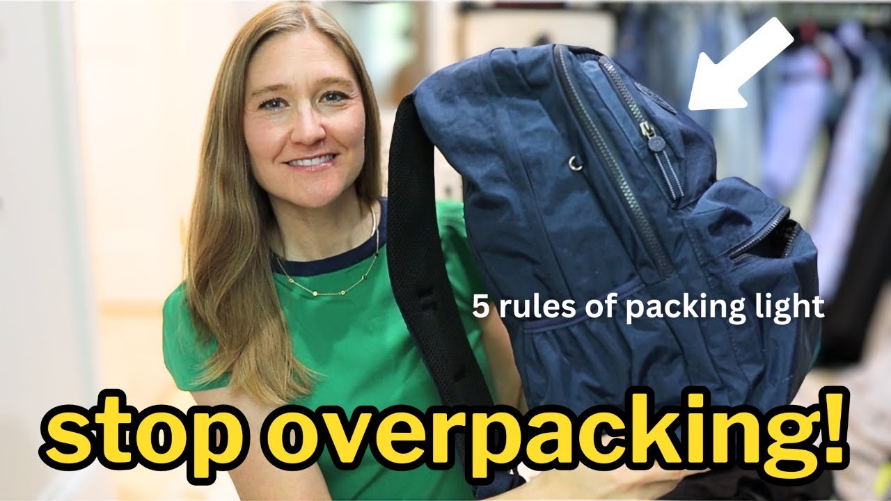 How To Pack For ONE WEEK IN ONE BACKPACK (minimalist packing list ...