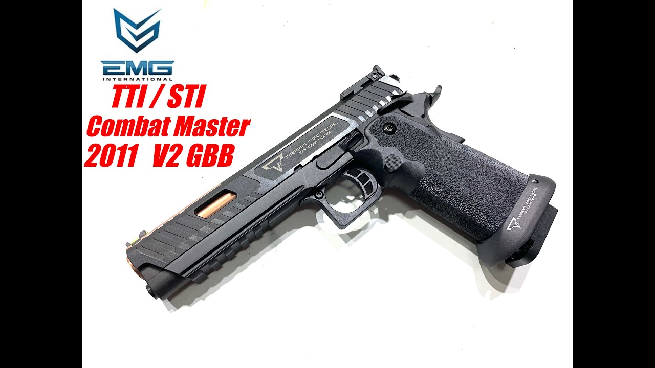 EMG TTI/STI Combat Master GBB V2新版原廠開箱測試 - YouTube