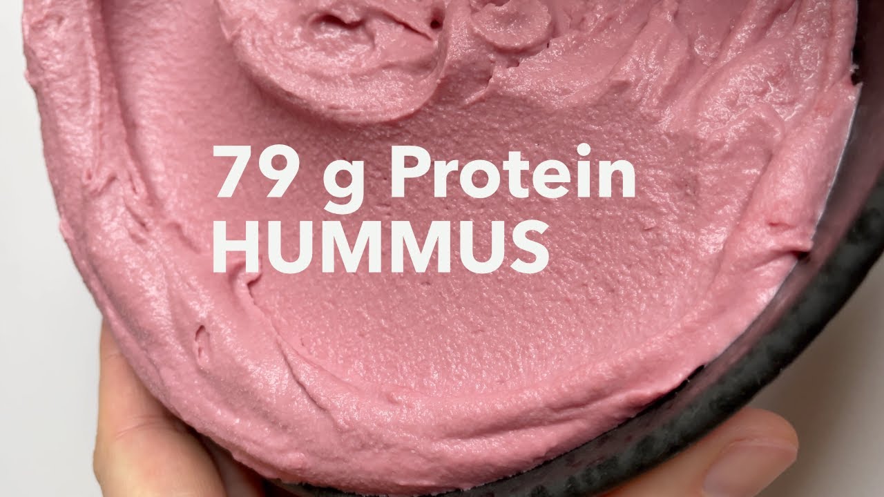 79 g Protein Smoothest Pink Hummus Recipe - YouTube