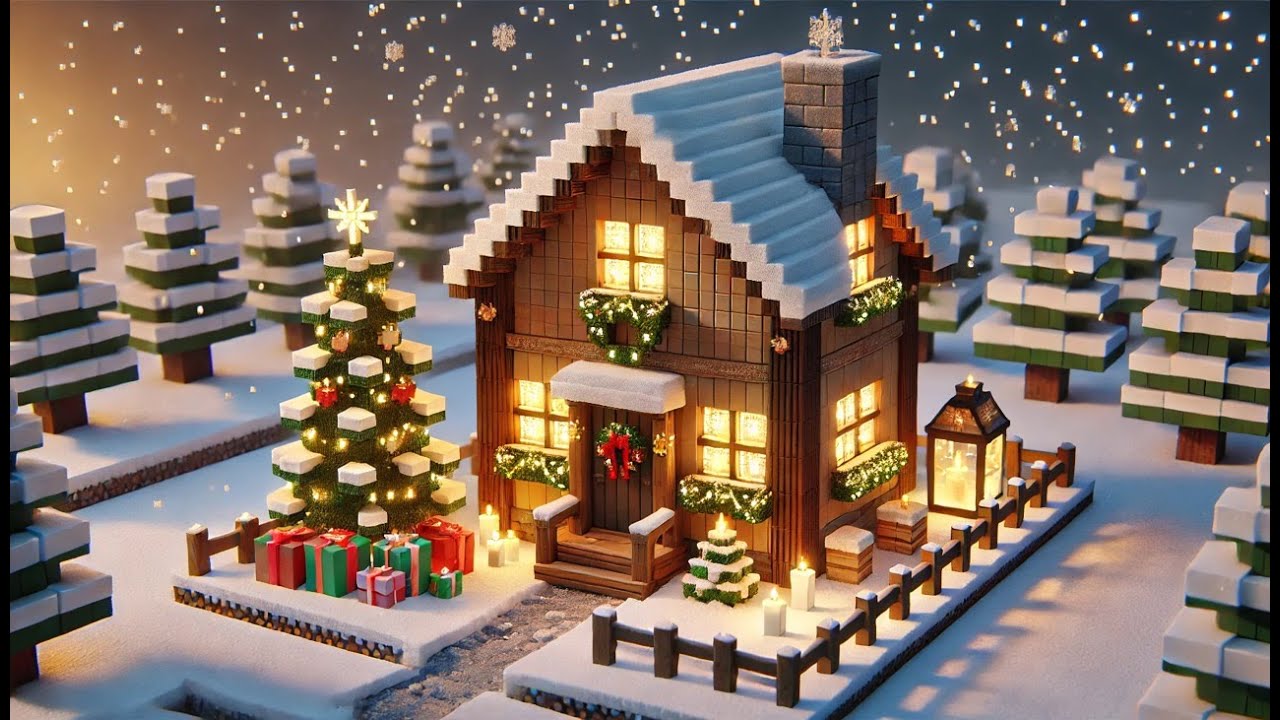 Minecraft Christmas House 🎄 - YouTube