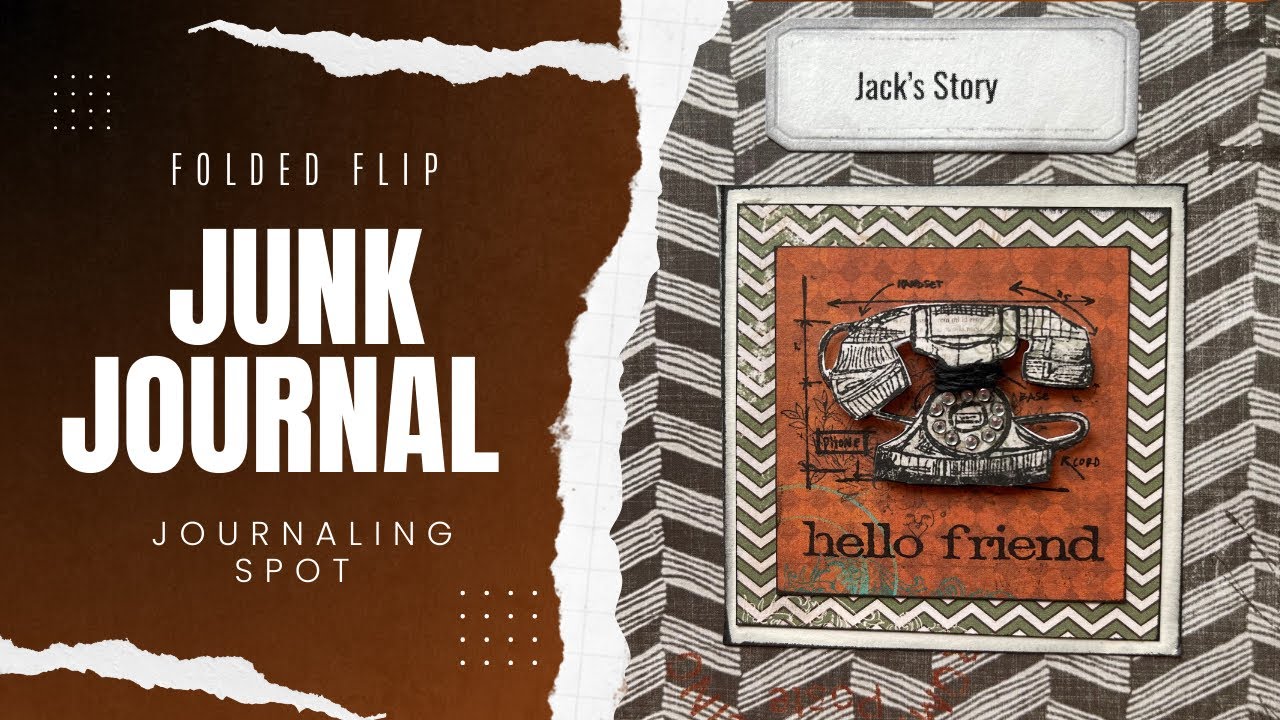 Quick and easy! Folded flip/ junk journal/ journaling spot. Using ...