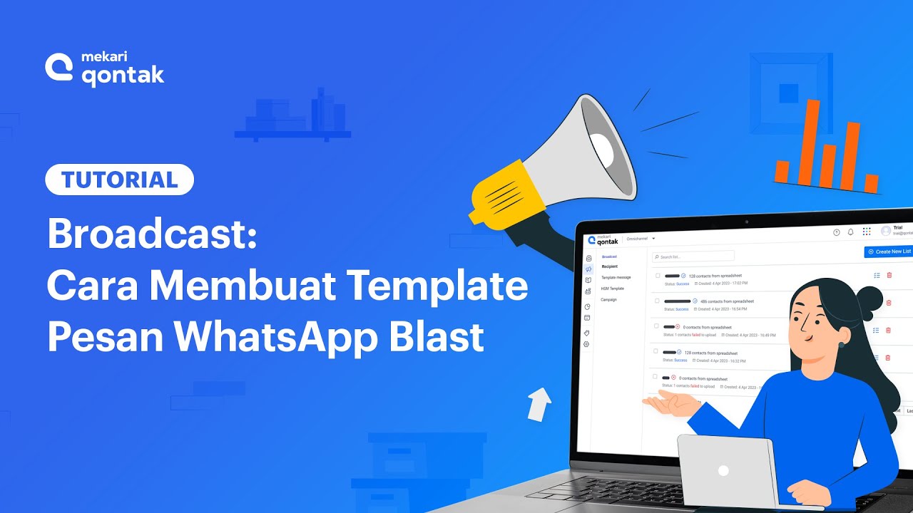 Tutorial - Broadcast: Cara Membuat Template Pesan WhatsApp Blast - YouTube