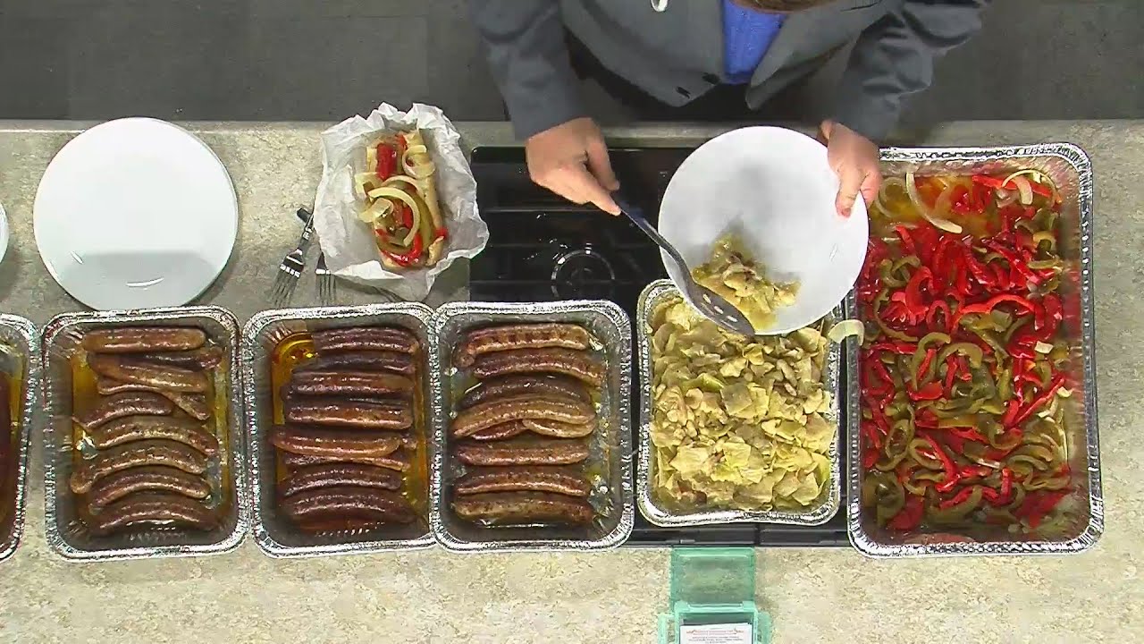 Shuman's Concessions II shows us their sausages and haluski - YouTube