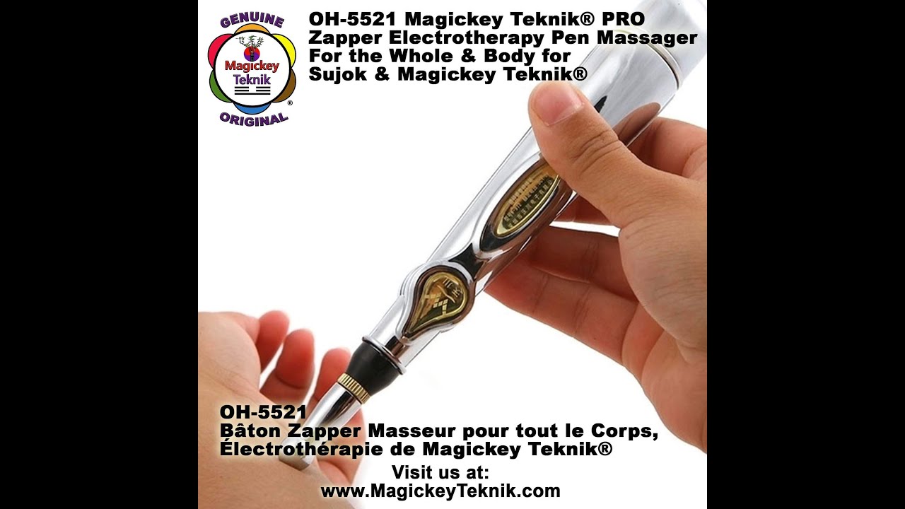 Le Crayon ZAPPER Magickey Teknik ®, électrothérapie, sujok, acupression ...