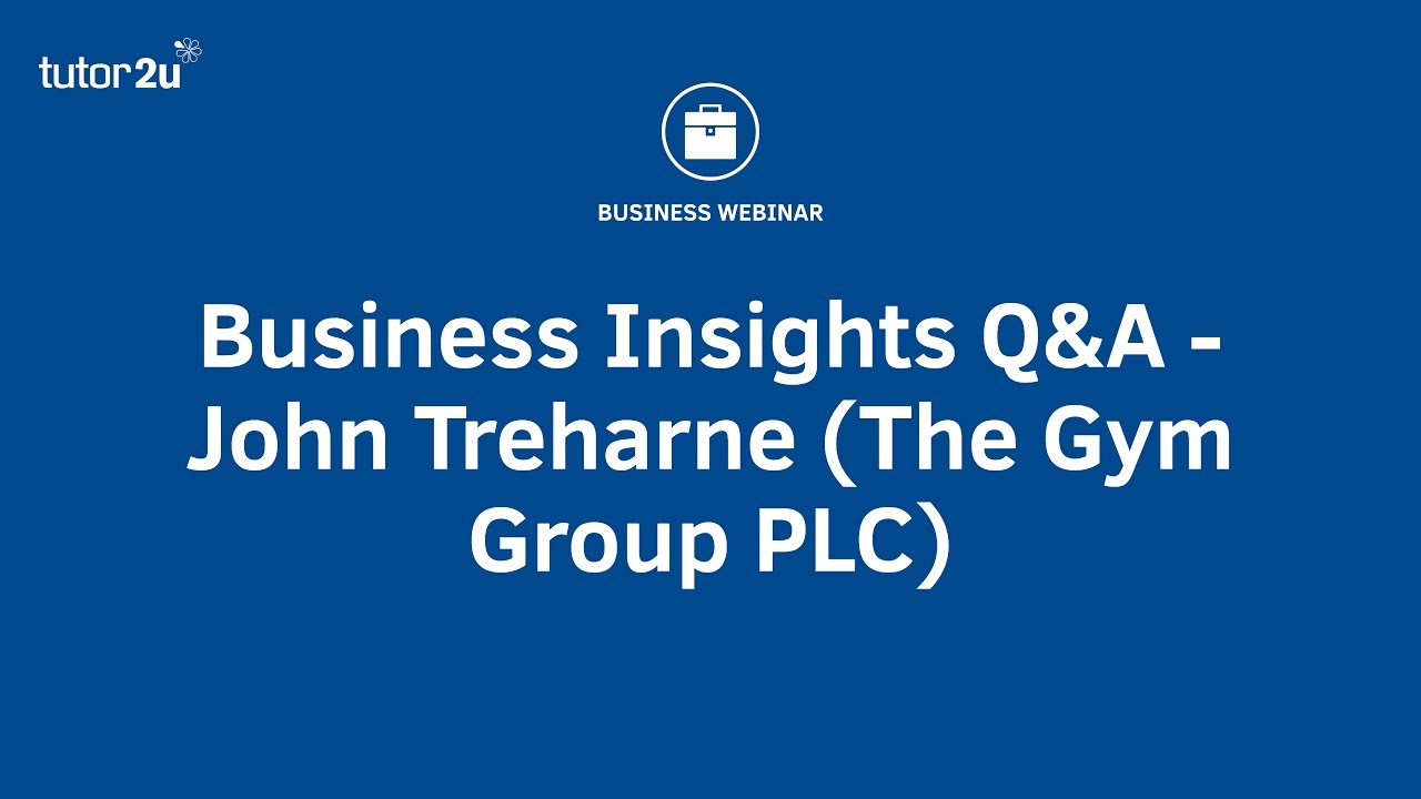 Business Insights Q&A - John Treharne (The Gym Group PLC) - YouTube