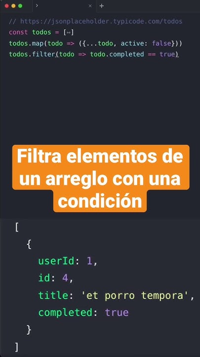 Cómo filtrar elementos de un arreglo con filter: Trucos de Javascript - YouTube