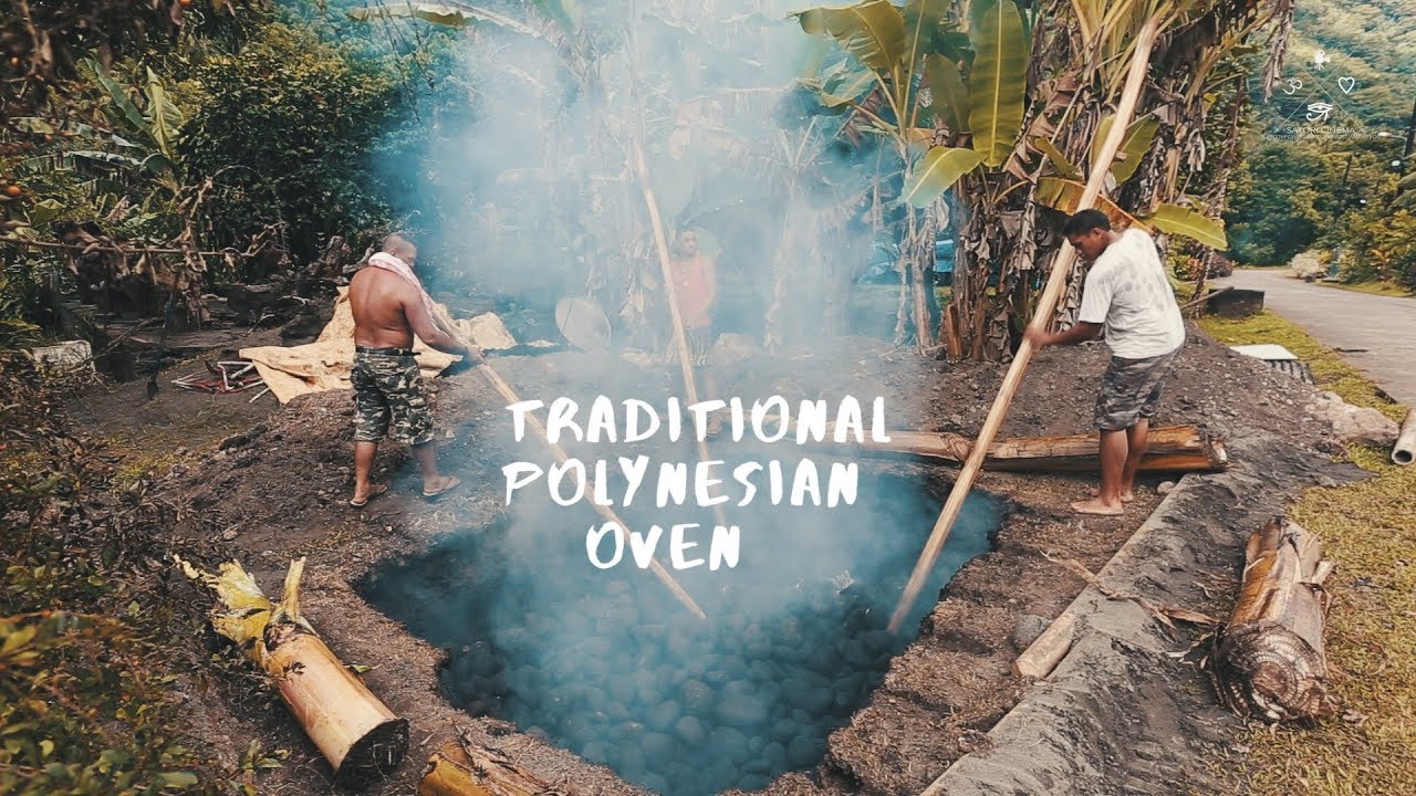Marquesas, Unique Wild Islands, Food preparation in Underground Oven ...