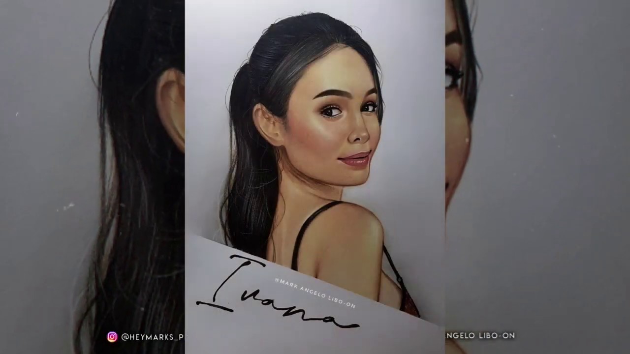 Ivana Alawi Color Pencil Drawing - YouTube