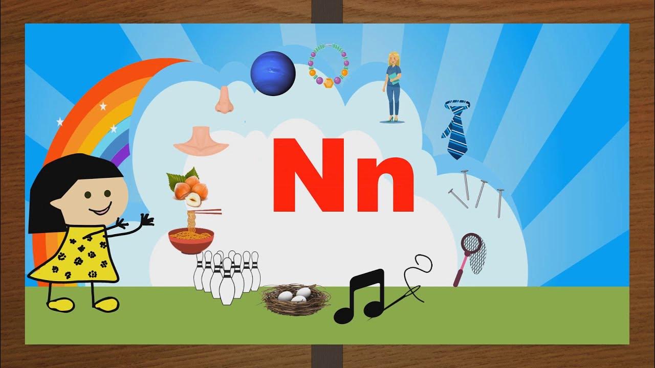 Letter N Learn phonics for kids - YouTube