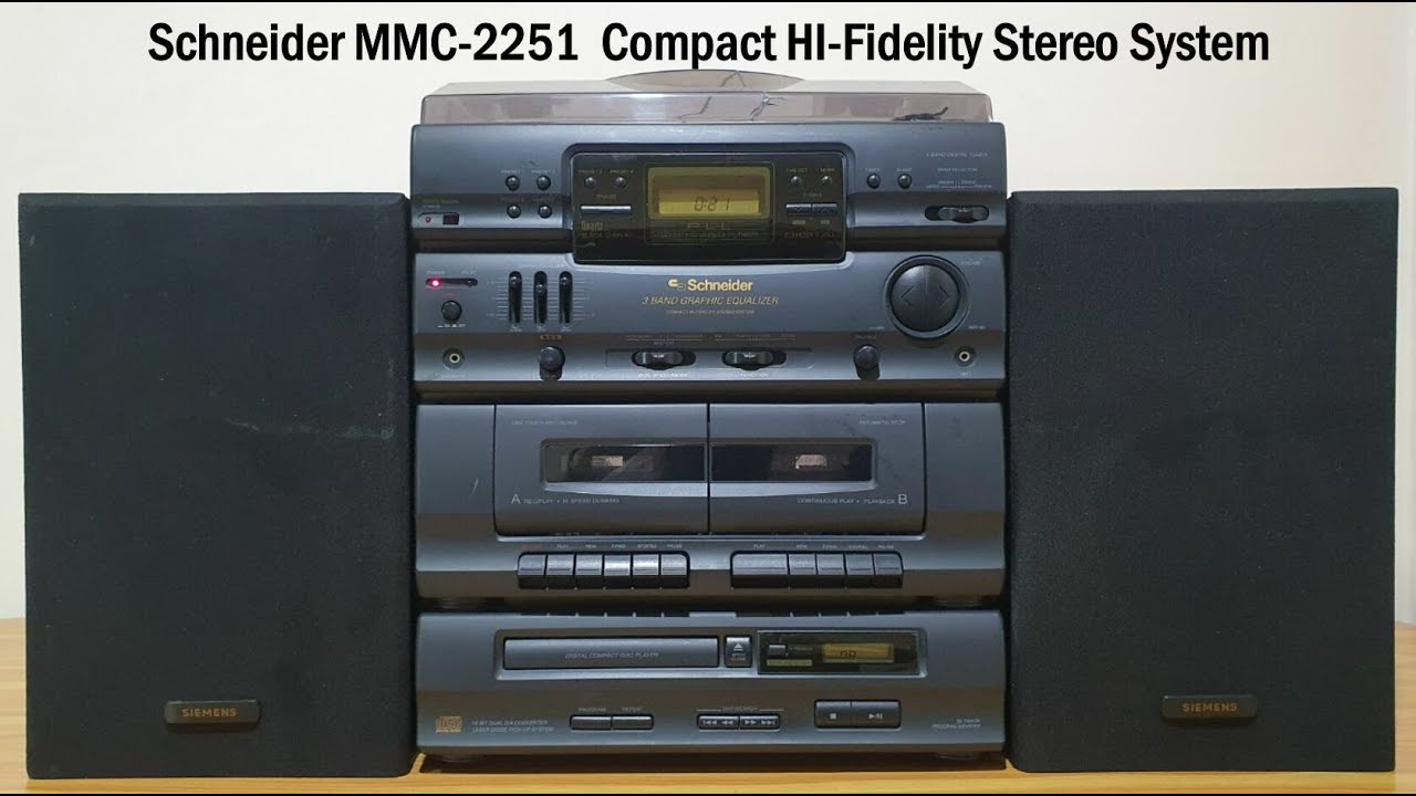 Schneider MMC-2251 Compact HI-Fidelity Stereo System - YouTube