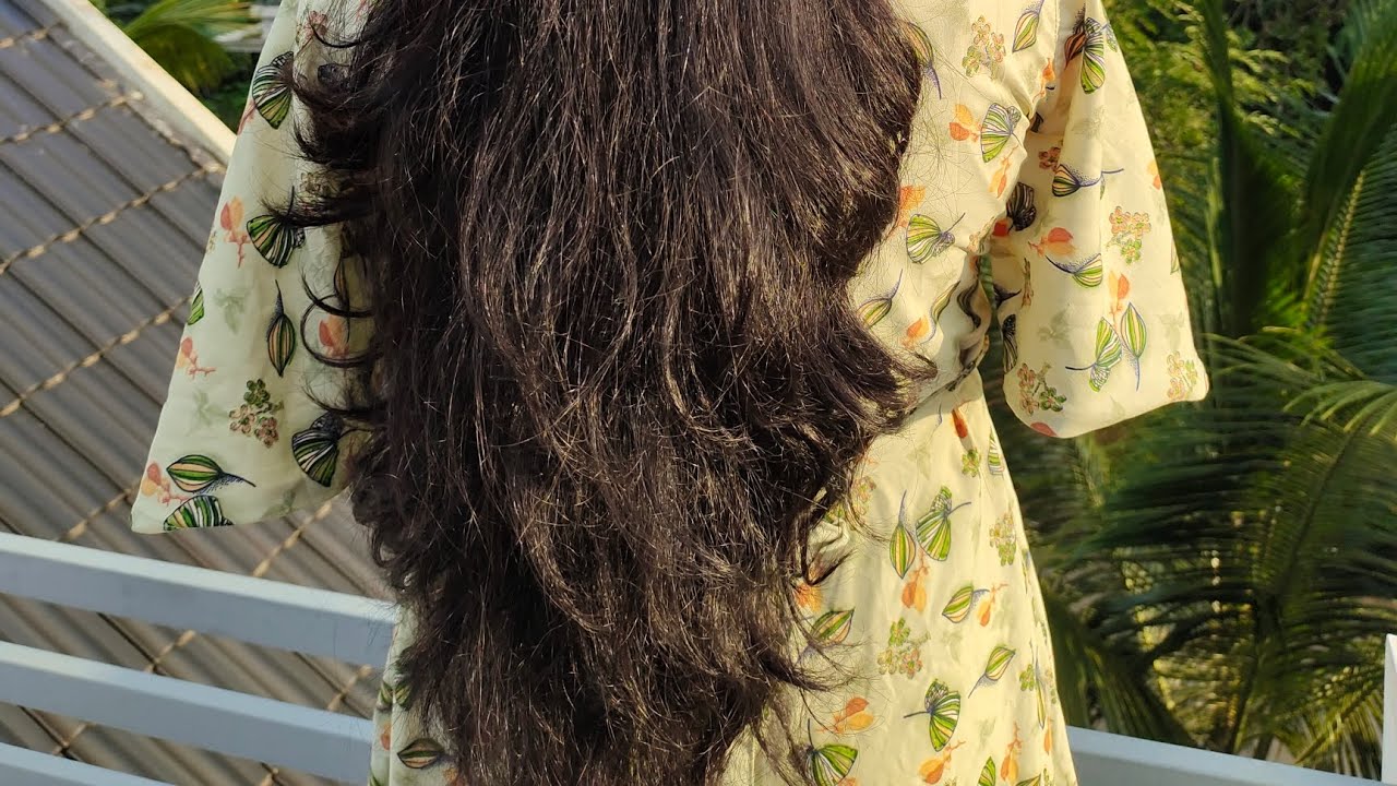 My long layered hair | Slow motion hairplay - YouTube