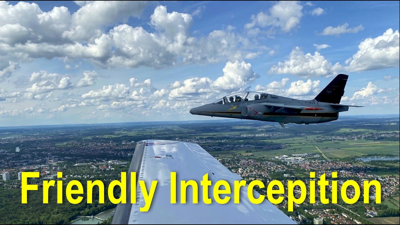 Piper Meridian: A Friendly Interception by a Jet Trainer - YouTube