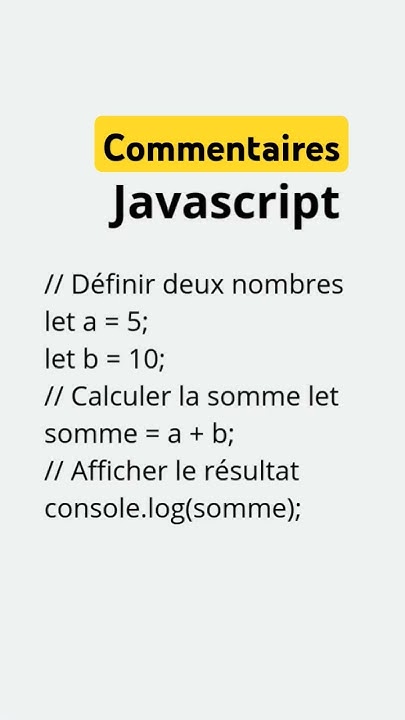 Exemple javascript #commentaires #programmation informatique #codage #javascriptinterview - YouTube